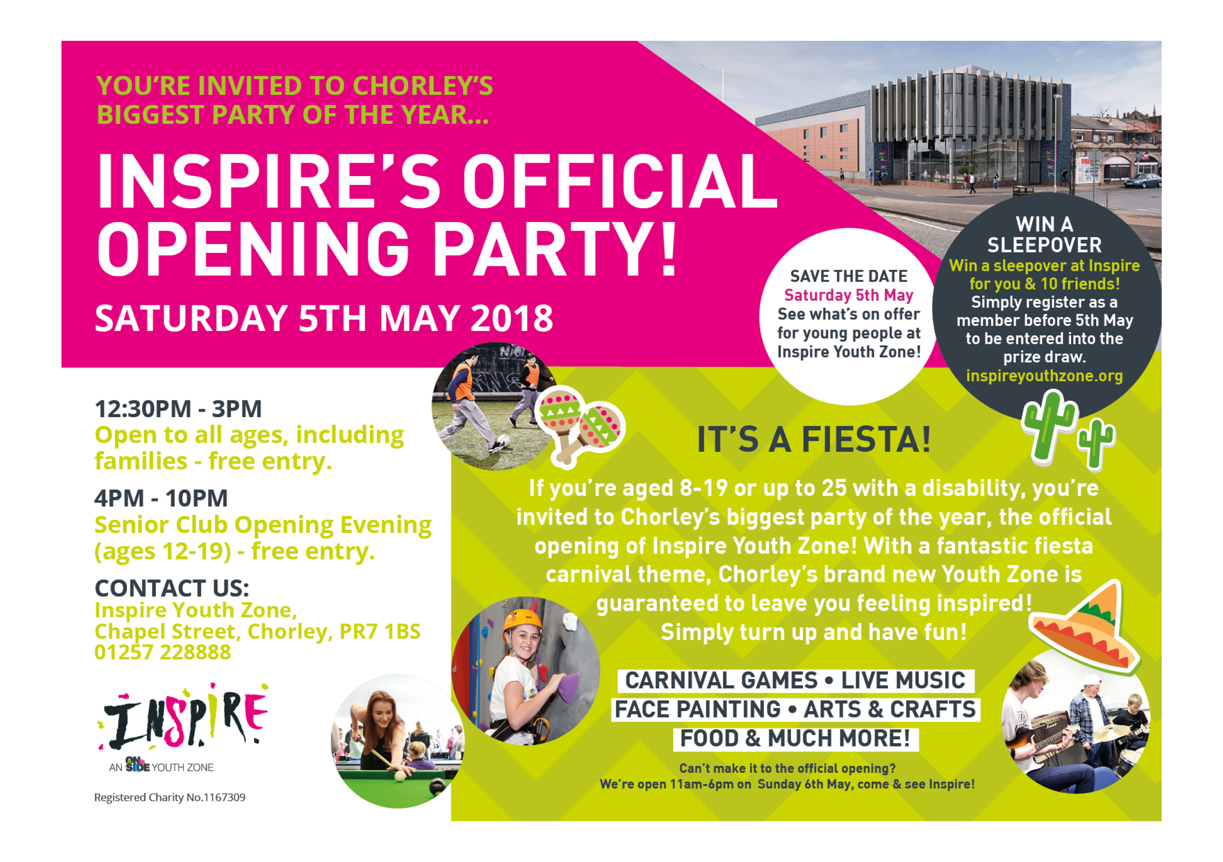 Inspire's Official Opening Party! - Inspire Youth Zone, Chorley